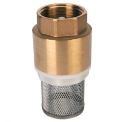 32mm FOOT VALVE – BRASS CHECK VALVE WITH S/S SCREEN – McQuinn Pumps